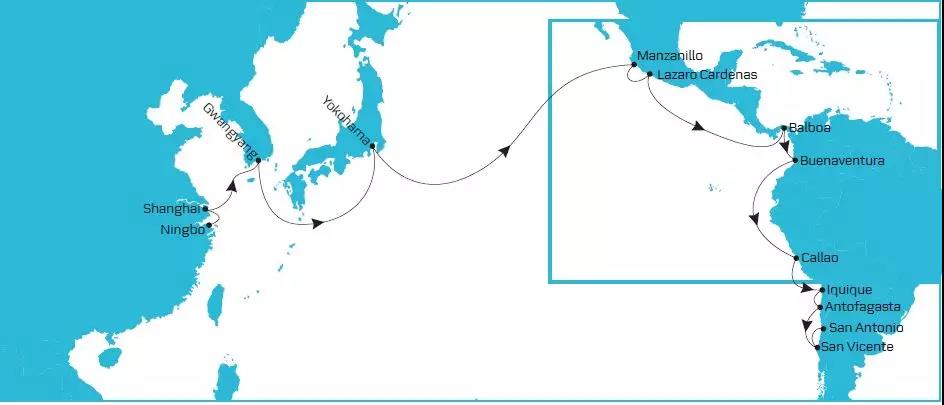 Maersk's Service for Asia-Latin America Routes - STU
