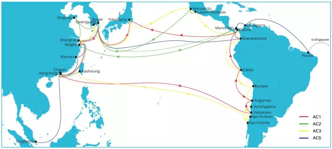 Maersk's Service for Asia-Latin America Routes - STU