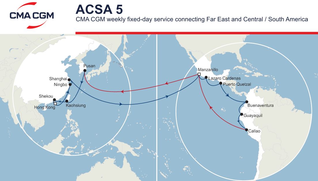CMA's Service for Asia-Latin/South America Routes - STU